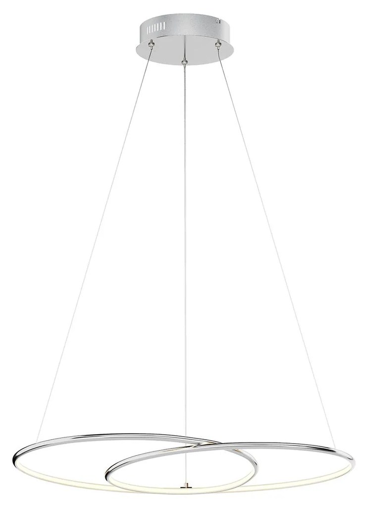 Lindby Lucy LED závěsné světlo, 70cm, chrom