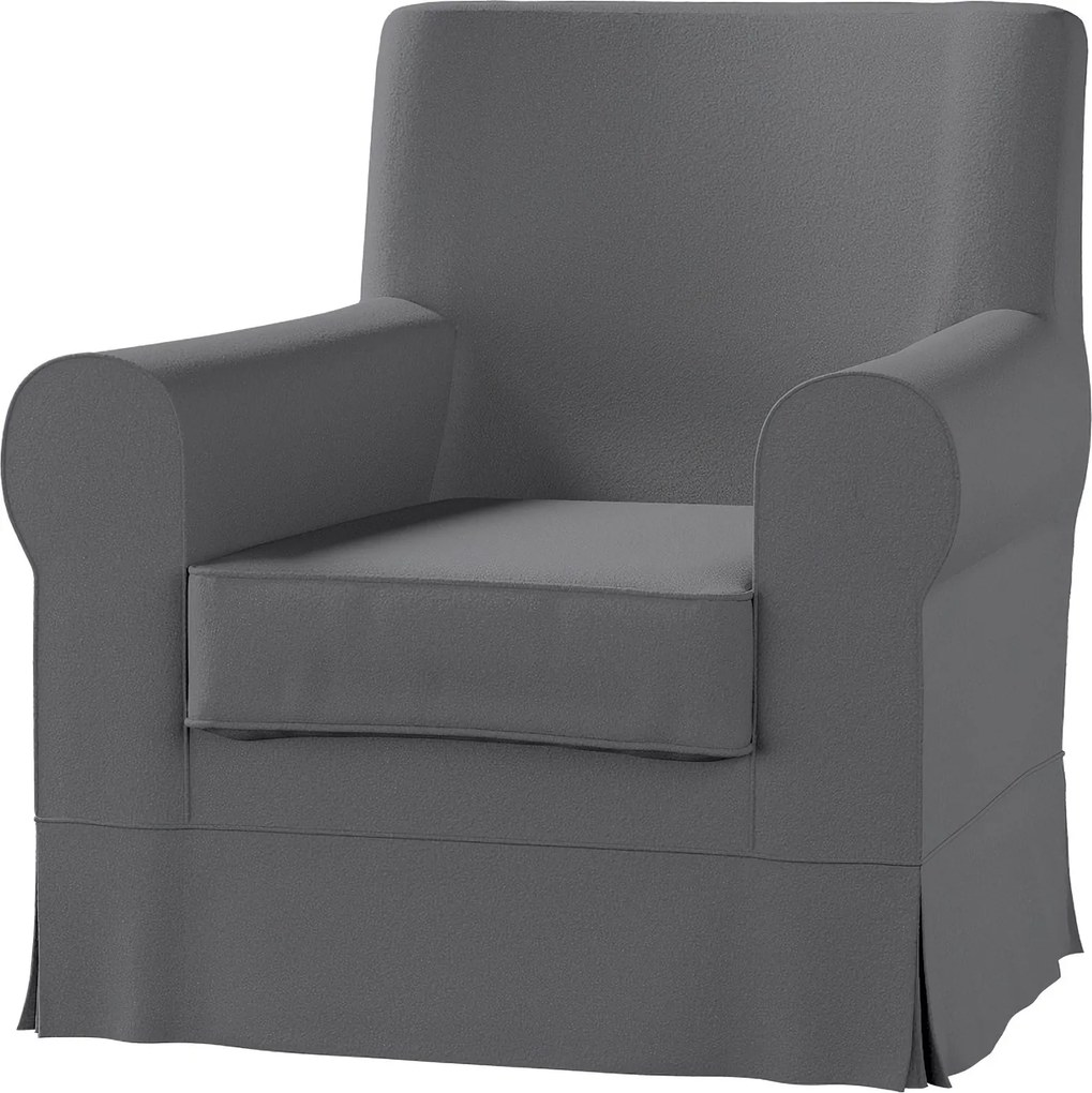 Potah na křeslo IKEA Ektorp Jennylund barva šedá látka pletený vzor