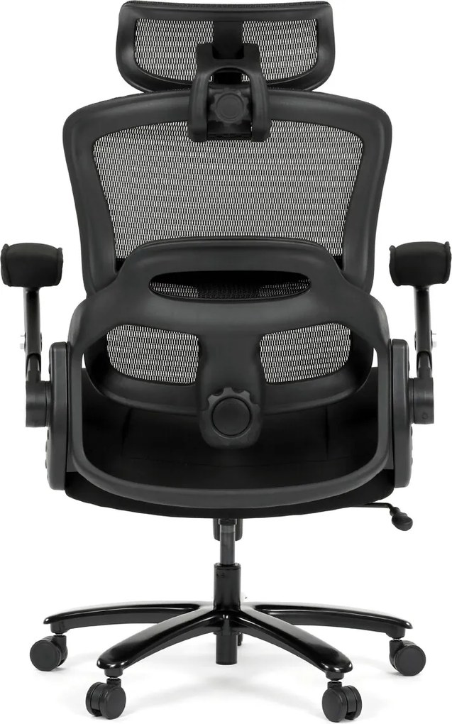 Ergonomická kancelářská židle AIR - černá síťovina / látka