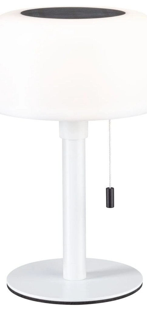 Paulmann 94606 Bartja, bílá solární lampička na baterii, 1,6W LED 2700K, výška 24cm, IP44