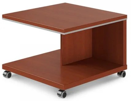 Konferenční stolek mobilní TopOffice 70 x 70 cm višeň