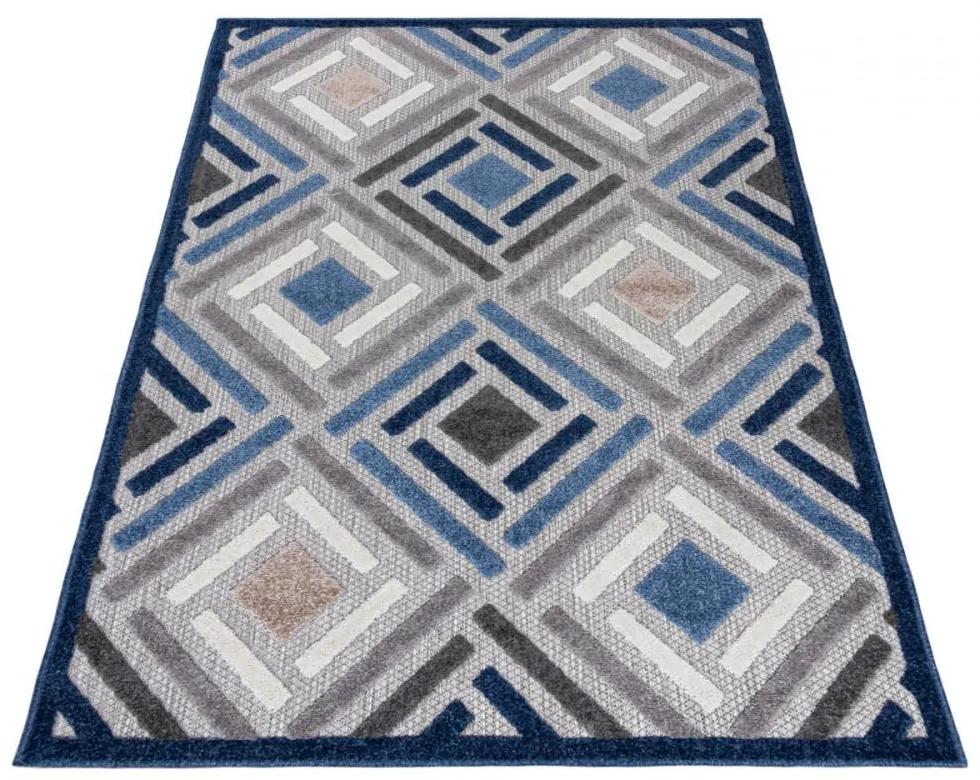 Kusový koberec Jimy šedomodrý 80x200cm