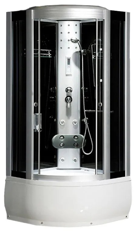BPS-koupelny Hydromasážní box HYD-R712B 110 SA, 110x110 se saunou