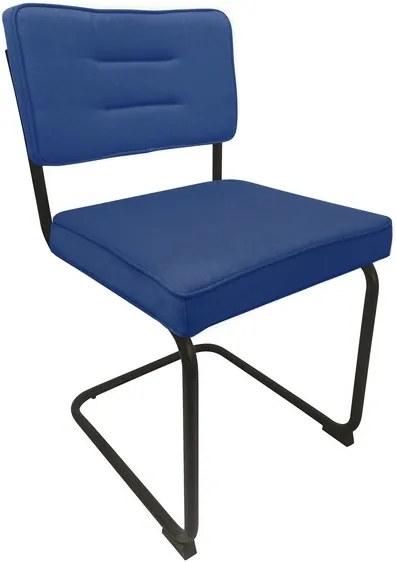 Jídelní židle Salamon, modrá látka
