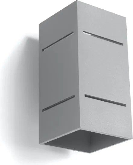 Sollux Lighting Nástěnné svítidlo BLOCCO šedé