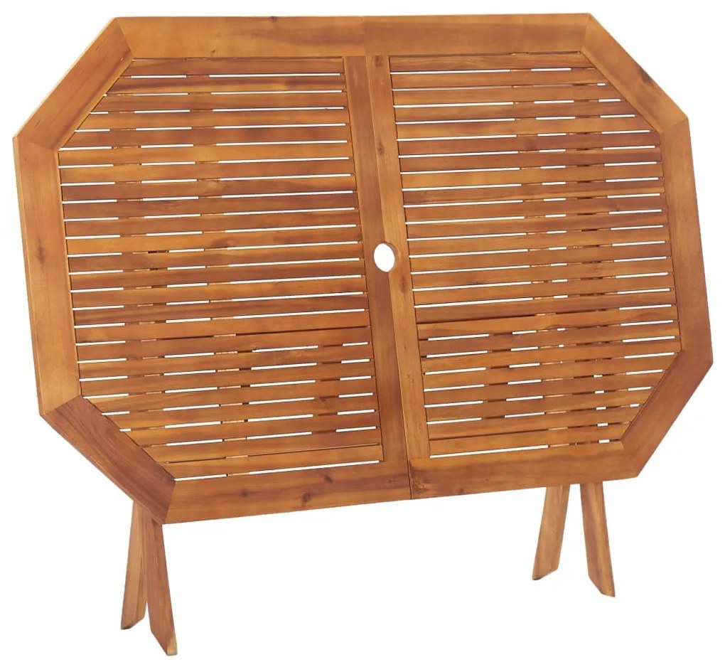 Skládací zahradní stůl 135 x 85 x 75 cm masivní akáciové dřevo - Default Title