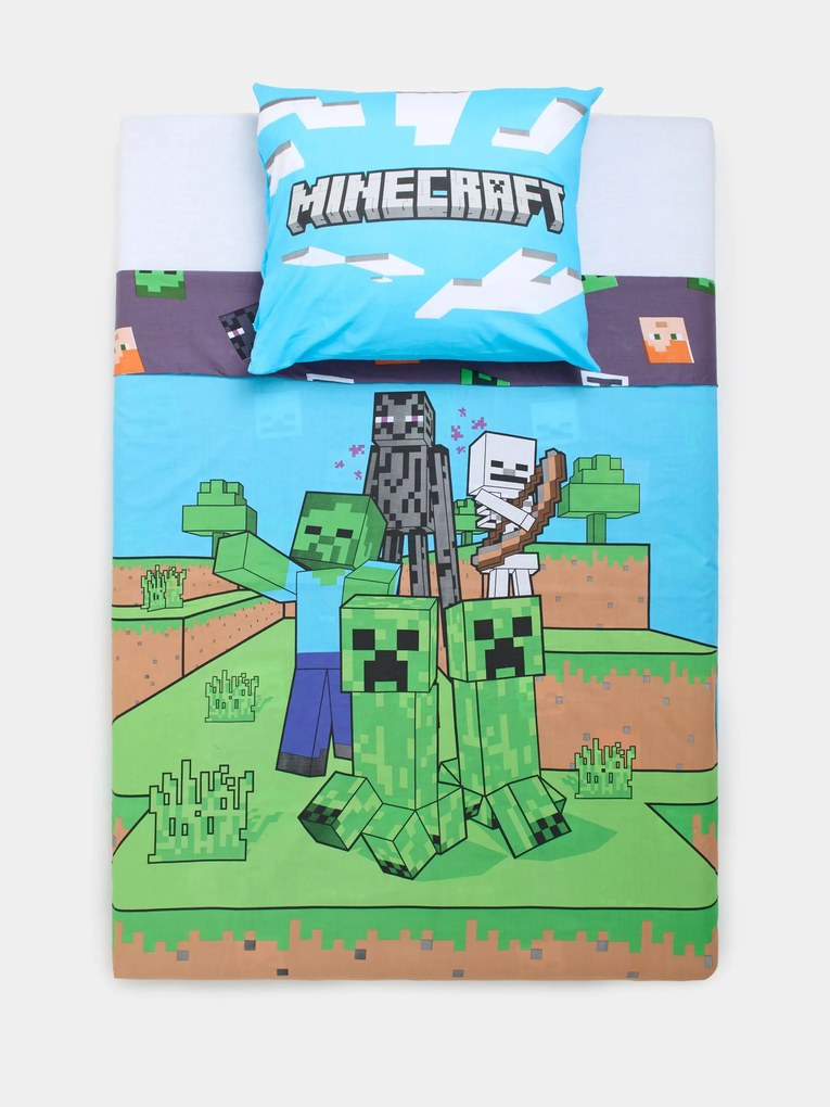 Sinsay - Bavlněná souprava povlečení Minecraft - vícebarevná