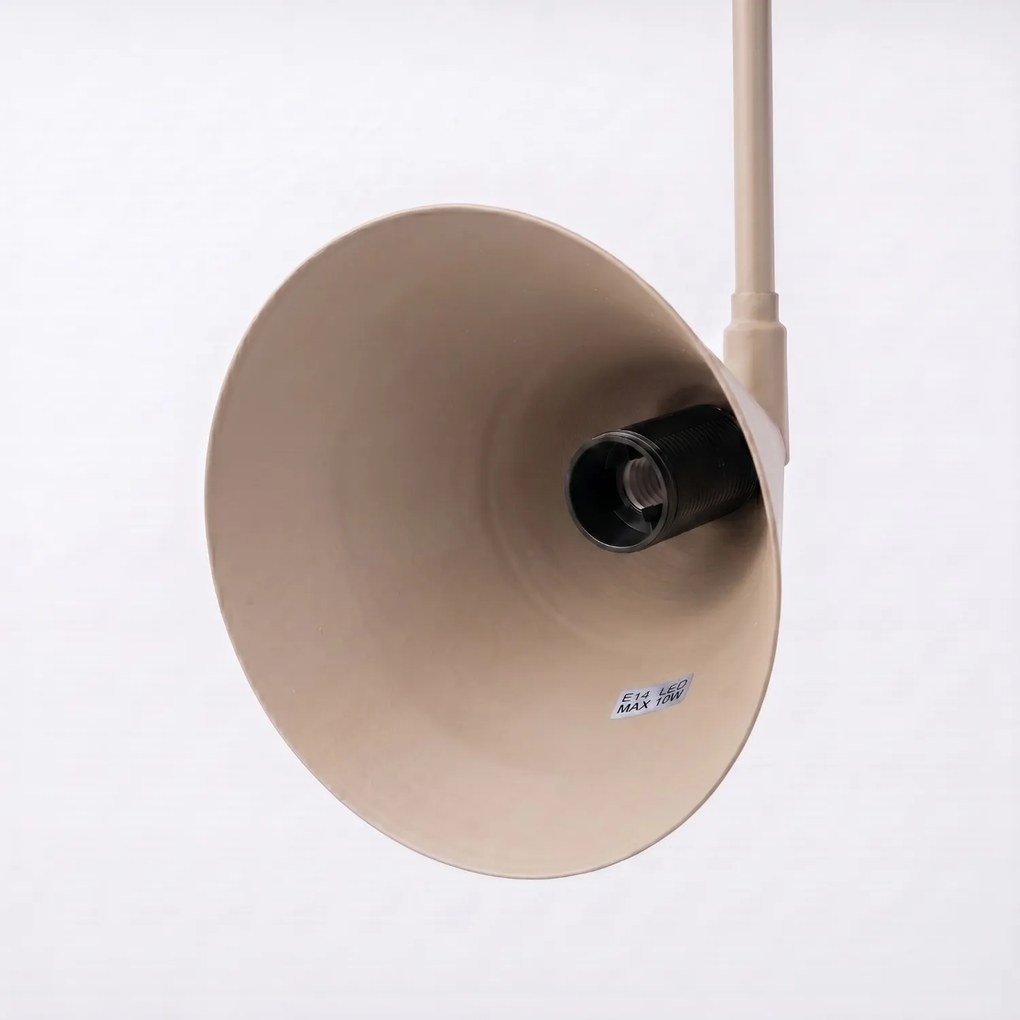 Sollux Lighting Nástěnné svítidlo NOX 2 taupe s vypínačem