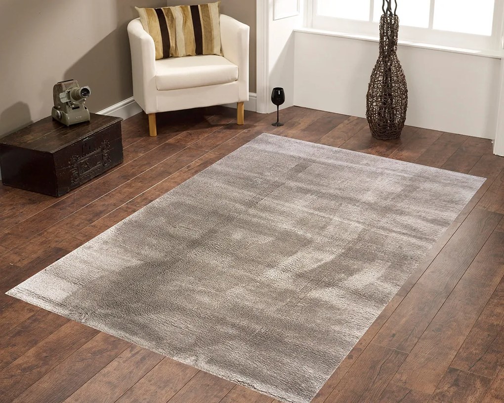 BE Koberec Microsofty 8301 BEIGE - béžový obdélníkový Rozměr: 120x180 cm