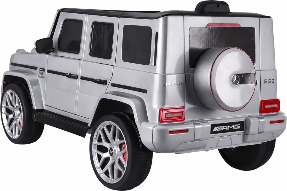 LEAN CARS Elektrické autíčko Mercedes G63 S306-1 stříbrné