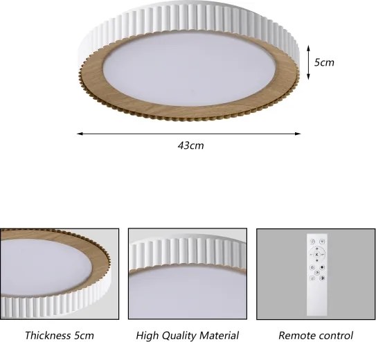 BRILAGI - LED Stmív. strop. sv. NEXO LED/48W/230V 3000-6000K bílá pr. 43 cm +DO