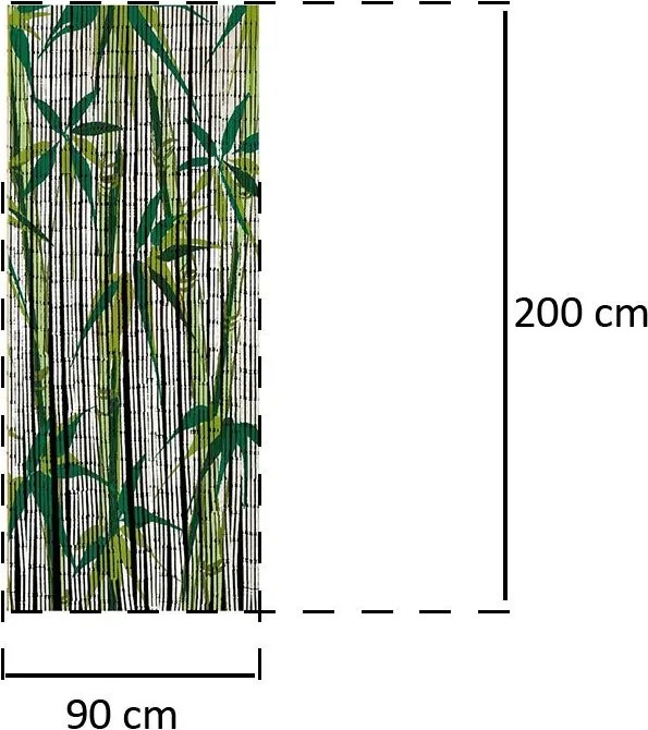 Bambusový závěs  Bambus, 90x200 cm