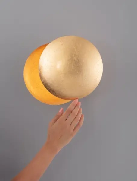 Designové nástěnné svítidlo Solei zlatá