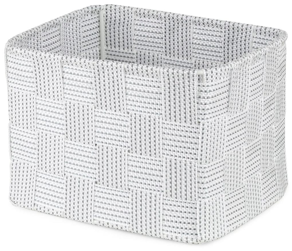 Úložný organizér do zásuvky Compactor Toronto - 19 x 14 x 13 cm, bílo-šedý