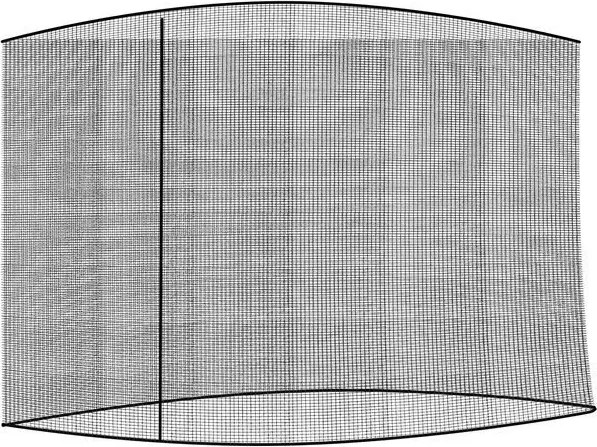 Moskytiéra na zahradní slunečník 300 cm - černá