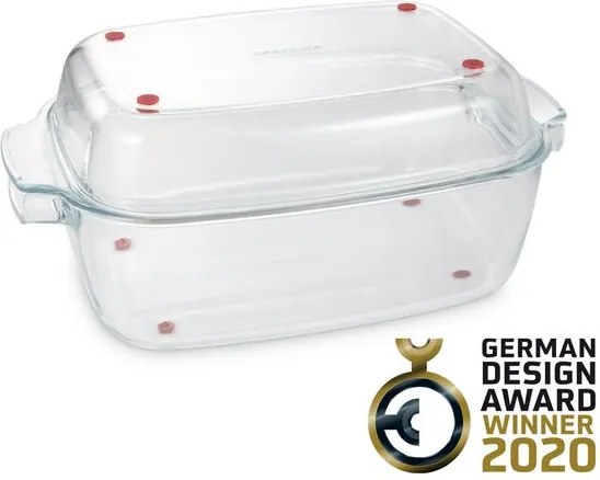 TESCOMA Pekáč s poklopem GrandCHEF 40 x 26 cm, skleněný