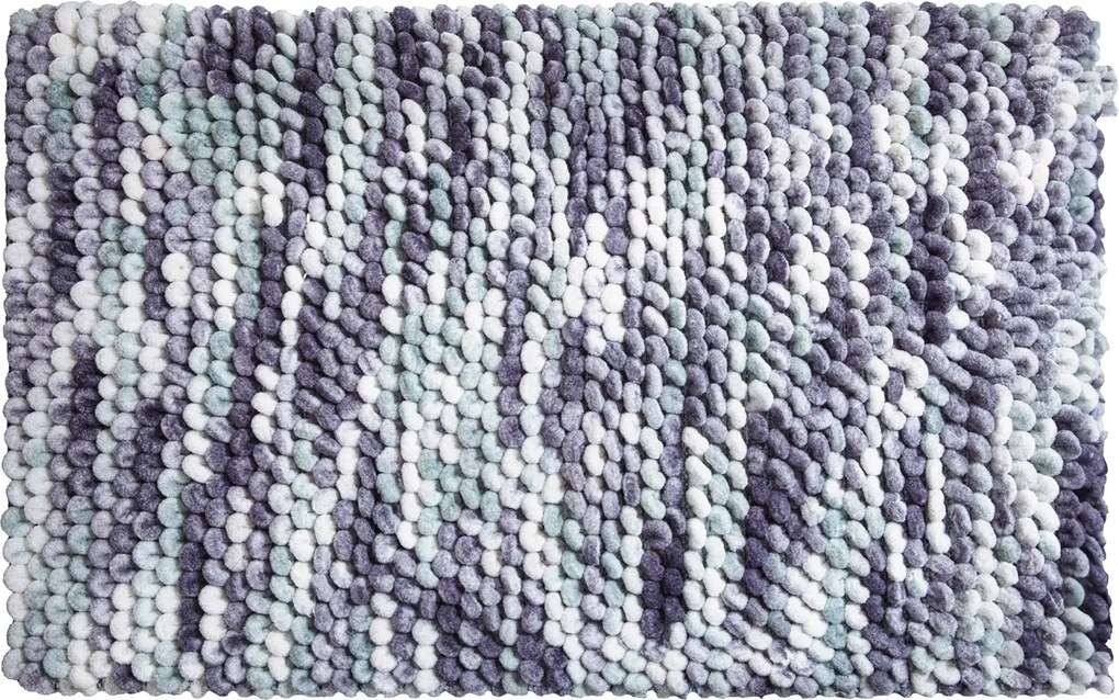 LineaDue PUNTO - Koupelnová předložka stříbrná šedá Rozměr: 60x100 cm