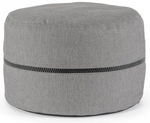 BIZZOTTO Zahradní puf GULIZAR ⌀50 cm tmavě šedý