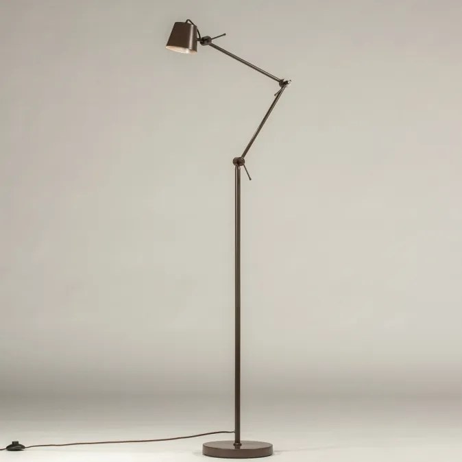Stojací designová lampa Snap Fosca Brown
