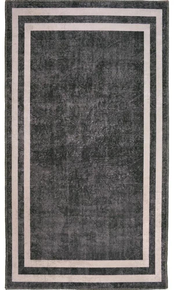 Šedo-krémový pratelný koberec běhoun 200x80 cm - Vitaus