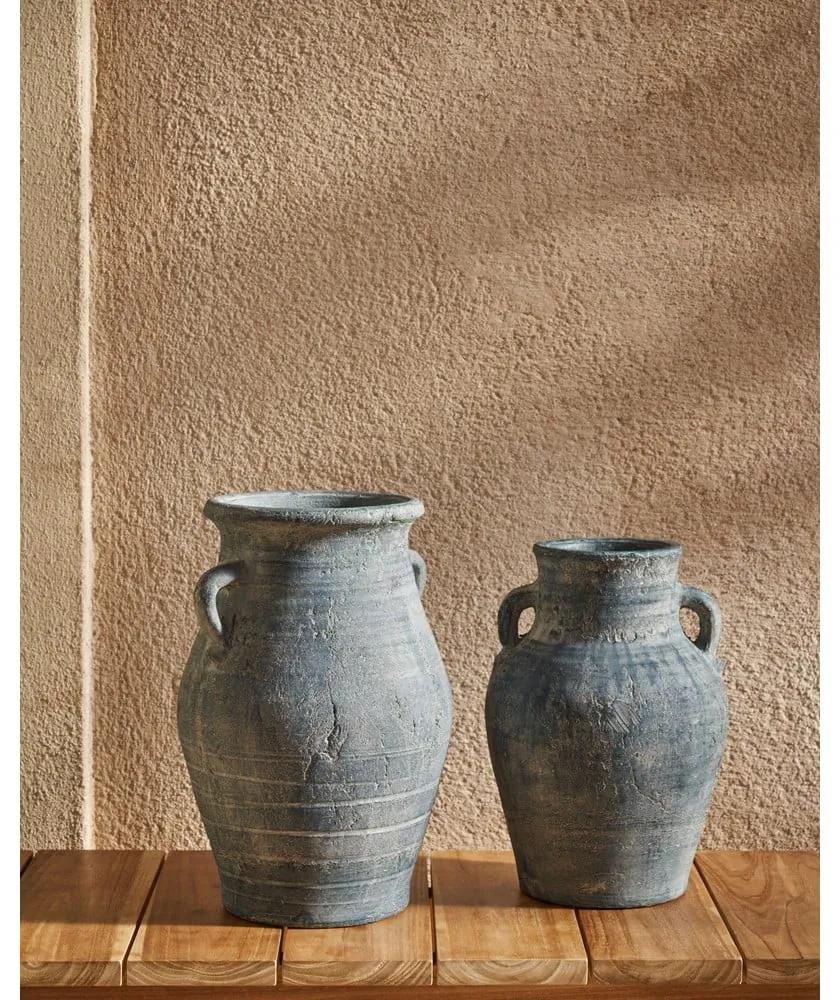 Šedá terakotová váza Blanes – Kave Home