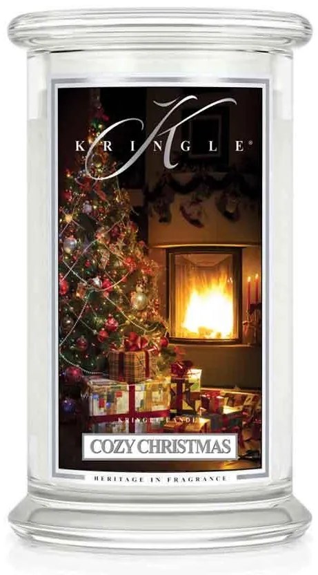 Kringle Candle svíčka Cozy Christmas (sójový vosk), 623 g