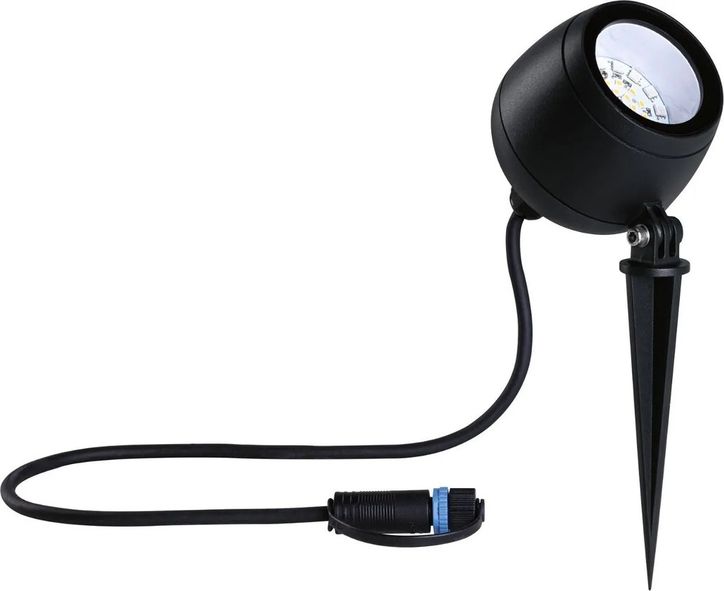 P 94769 Plug & Shine LED bodové zahradní světlo Smart Home Zigbee Kikolo IP65 RGBW+ 6,2W antracit - PAULMANN