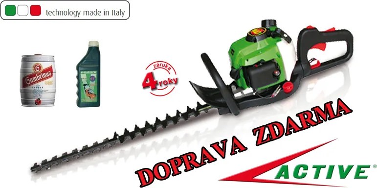 ACTIVE H24-600 motorový profi plotostřih + DÁREK