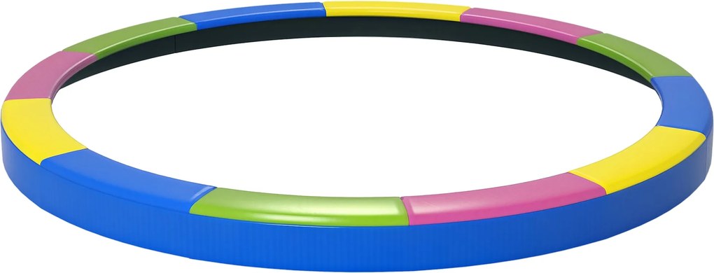 SPORTNOW Skládací a Přenosná Krycí Plachta na Trampolínu Ø366x30 cm, Ochrana Trampolíny do Zahrady z Plastu, PE a EPE Pěny, Multibarevná | Aosom