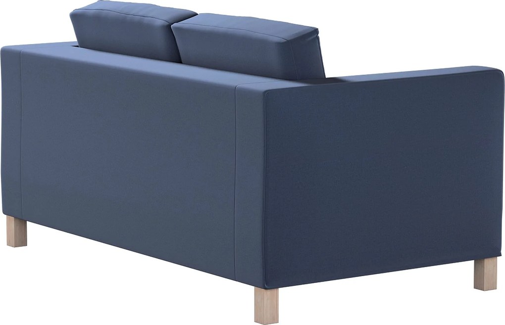 Potah na pohovku IKEA Karlanda 2-místná, krátký barva tmavě modrá látka sametová
