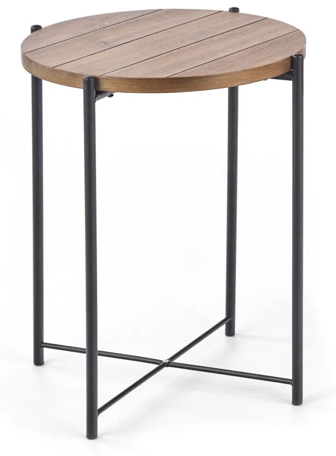 Halmar Konferenční stolek Tora I světlý ořech/černý