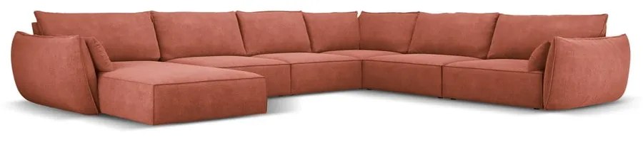 Červená rohová pohovka (pravý roh) Vanda – Mazzini Sofas
