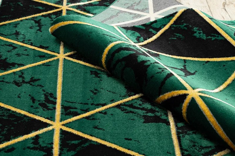 Dywany Łuszczów, Kusový koberec Emerald 1020 green and gold, 180x270, zelená, kancelář