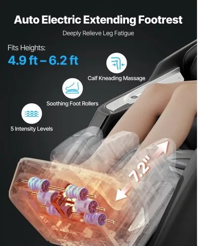Masážní křeslo Dual-Core 4D+3D pro celé tělo VEVOR