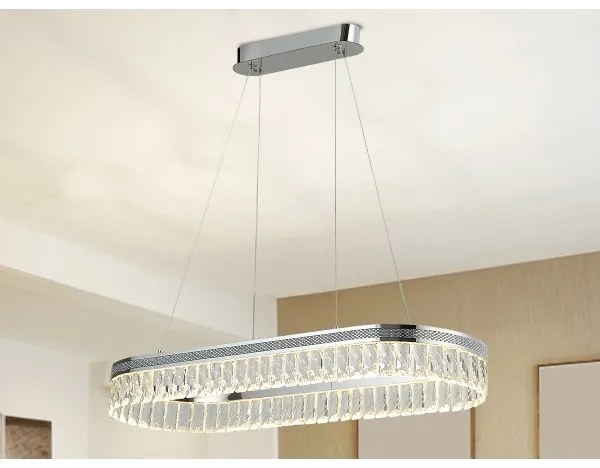 LED Stmívatelný křišťálový lustr na lanku THALIA LED/50W/230V 3000-6000K + DO