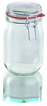 Leifheit  Zavařovací sklenice s klipem a těsnící gumou 1140ml