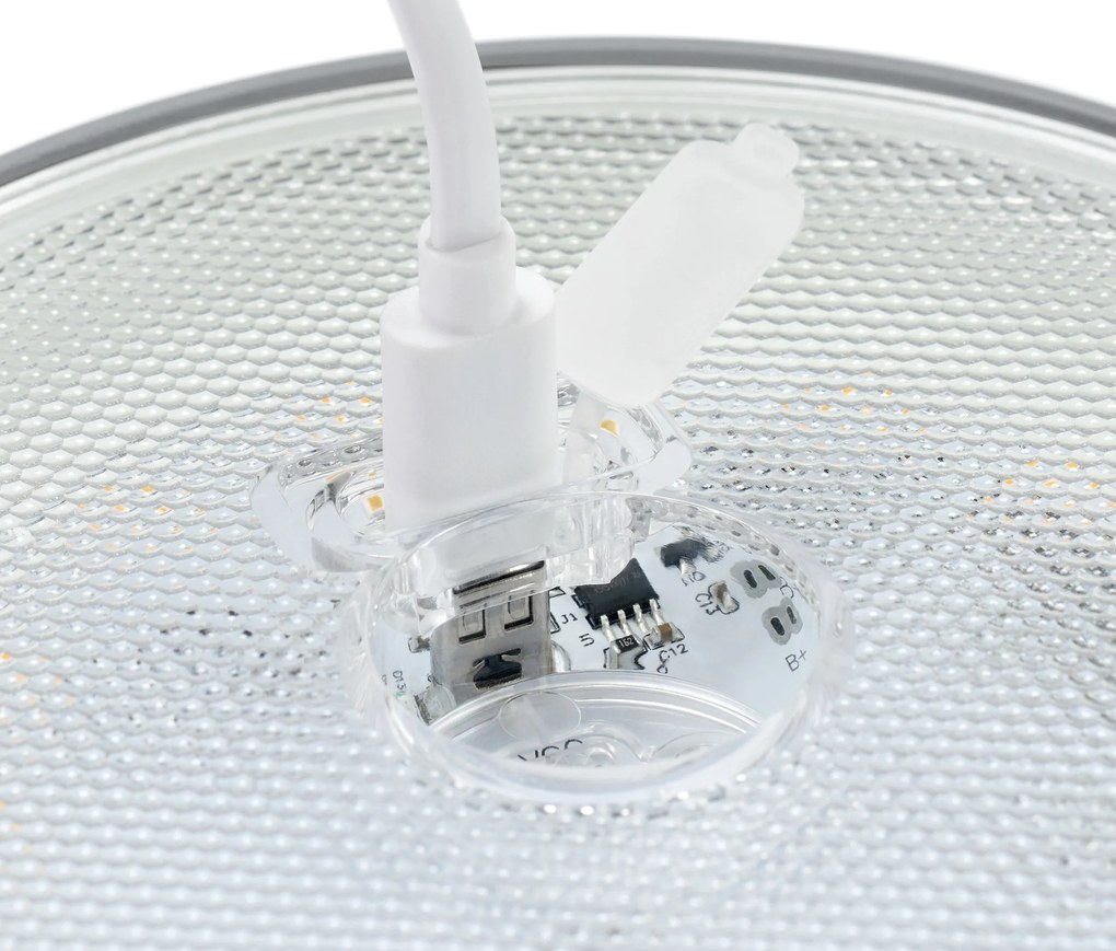 Tchibo - Bateriová stolní lampa s LED - barva: šedá