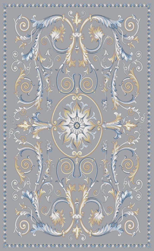 BE Koberec Lille 2021 GREY - šedý obdélníkový Rozměr: 120x180 cm