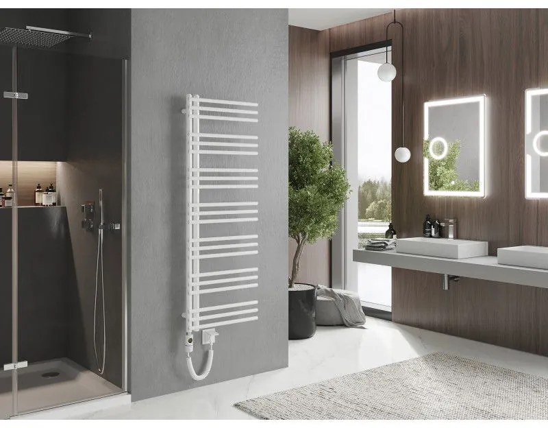 Mexen Neptun, elektrické topné těleso 1400 x 500 mm, 600 W, bílá, W101-1400-500-2600-20