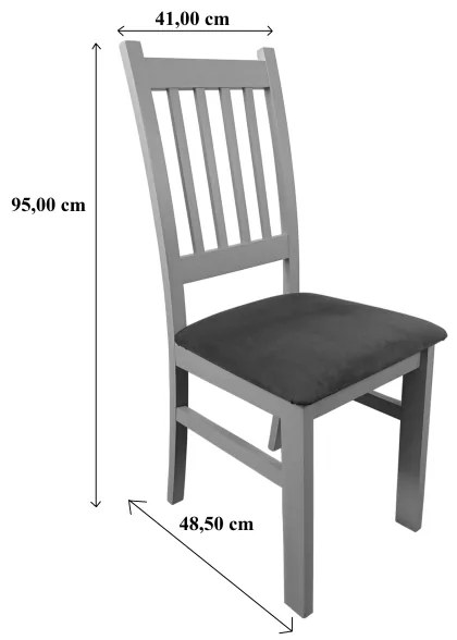Jídelní židle SIMON buk/oranžová
