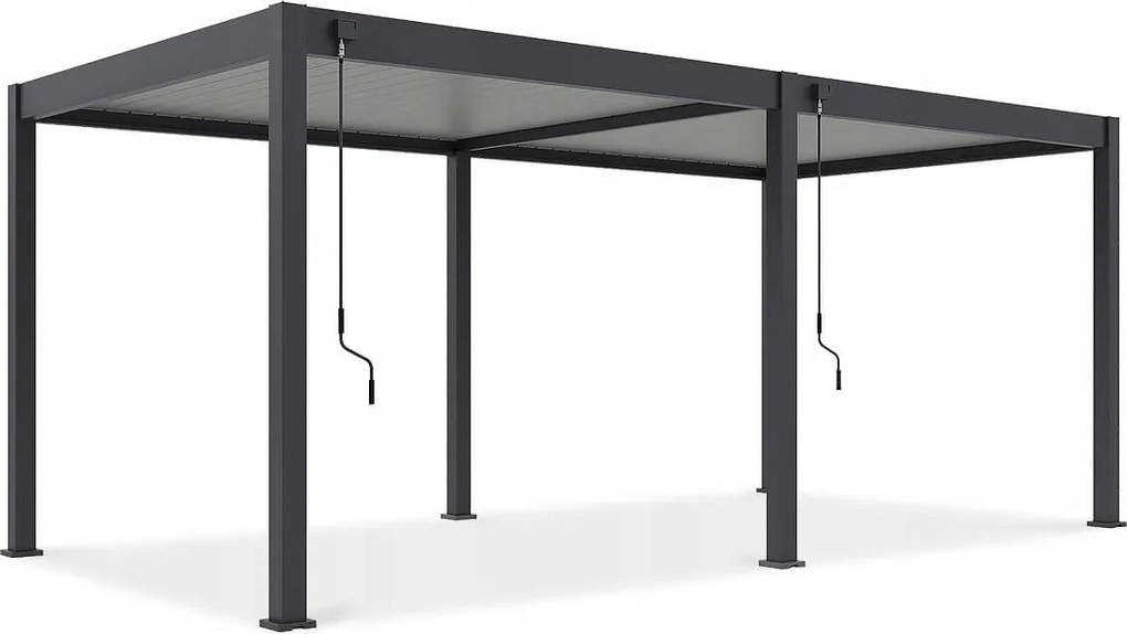 Zahradní pergola z hliníku pro zahradu Elegance 3x6 Gutroof antracit
