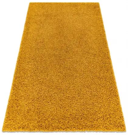 Dywany Luszczow Kusový koberec SOFFI shaggy 5 cm zlato Rozměr koberce: 80 x 250 cm