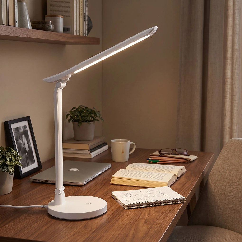 Toolight Toolight, JNH048-T, LED stolní lampa se 3 barvami světla, 5 W, bílá, OSW-56241
