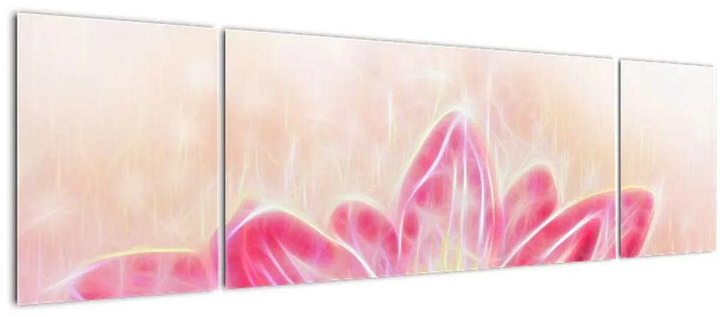 Obraz lotusového květu (170x50 cm)