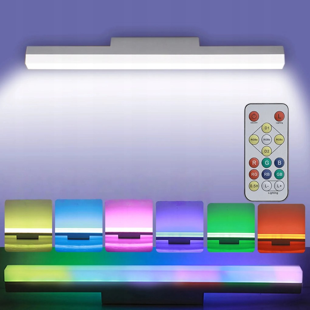 Magnetická Bezdrátová Stolní Led Lampička S Regulací Jasu Rgb