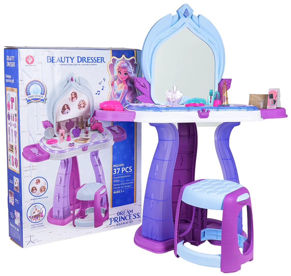 RKToys Dětská toaletka Princess Glow
