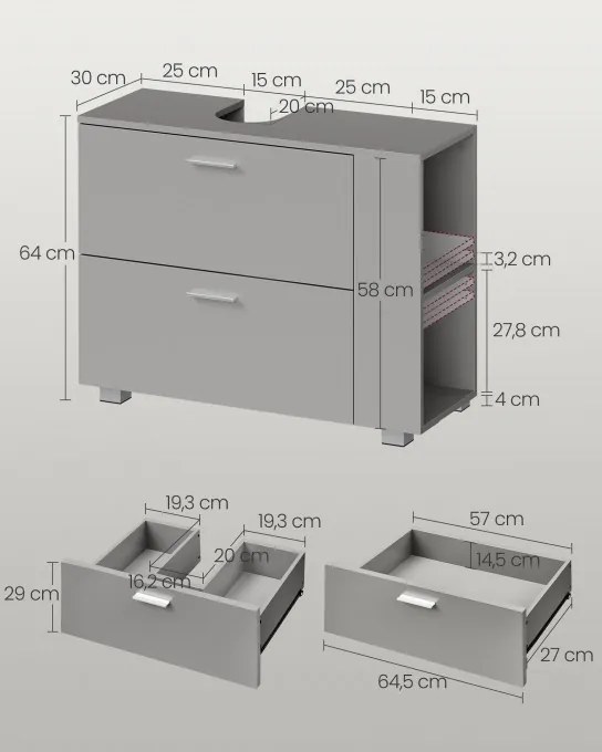 Koupelnová skříňka BBK502G01