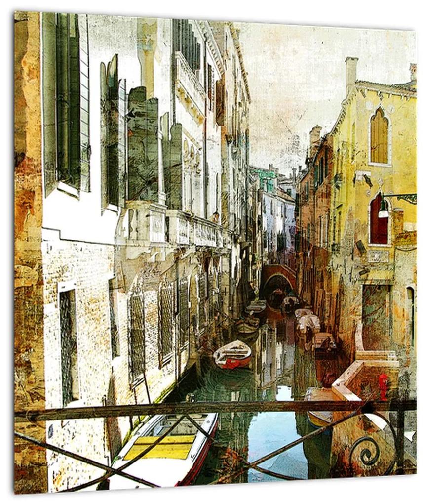 Obraz - Ulička v Benátkách (30x30 cm)