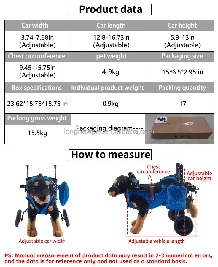 U&M Parts Invalidní vozík pro psy vylepšený model HutPaw|žlutý, Barvy a parametry Žlutá