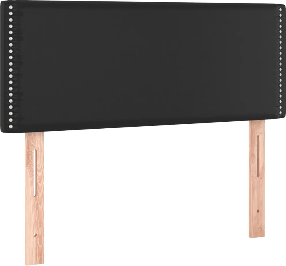 Box spring postel s matrací černá 90x190 cm umělá kůže 3141035